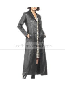 Ladies Matrix long Trench Coat
